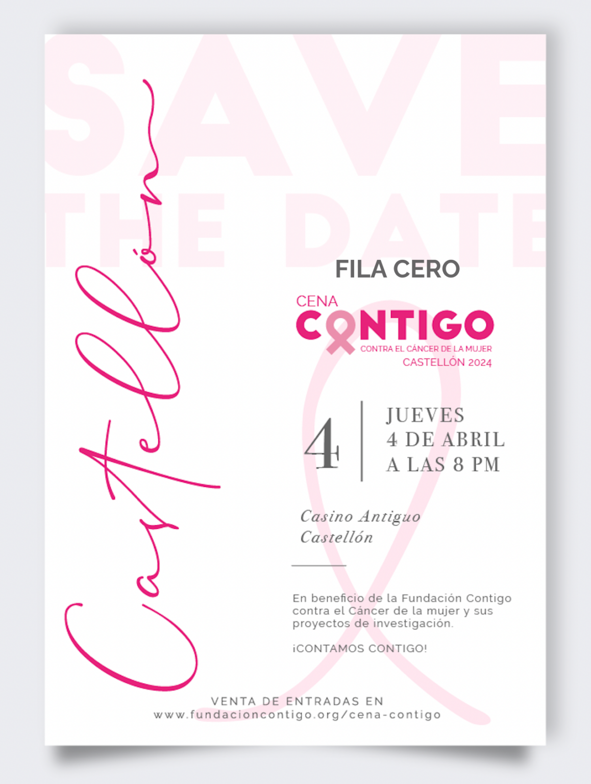 Fila Cero Cena Contigo Castellón 2024 – Donativo – Fundación Contigo ...